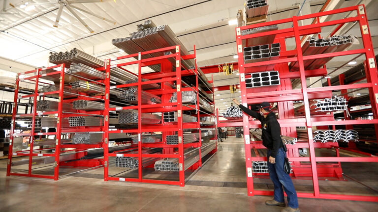 Roll-Out Cantilever Rack - Industrial Racking Systems - Roll-Out Racks