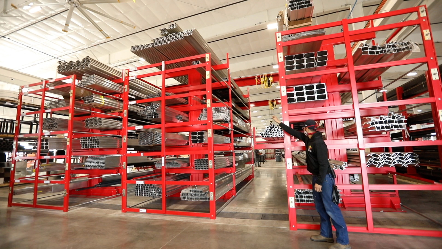 Roll-Out Cantilever Rack - Industrial Racking Systems - Roll-Out Racks