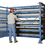 Roll-Out Sheet Metal Racks - Roll Out Racks for Flat Metal Storage ...
